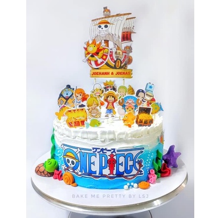 One Piece Anime Cake topper / Luffy / Strawhat Crew cake topper ...