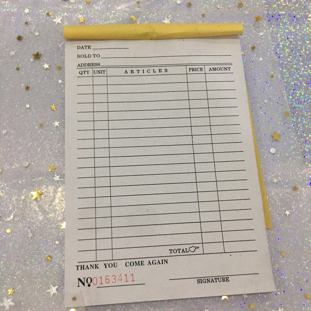 wholesale resibo receipt carbonized reciept with carbon paper recept ...