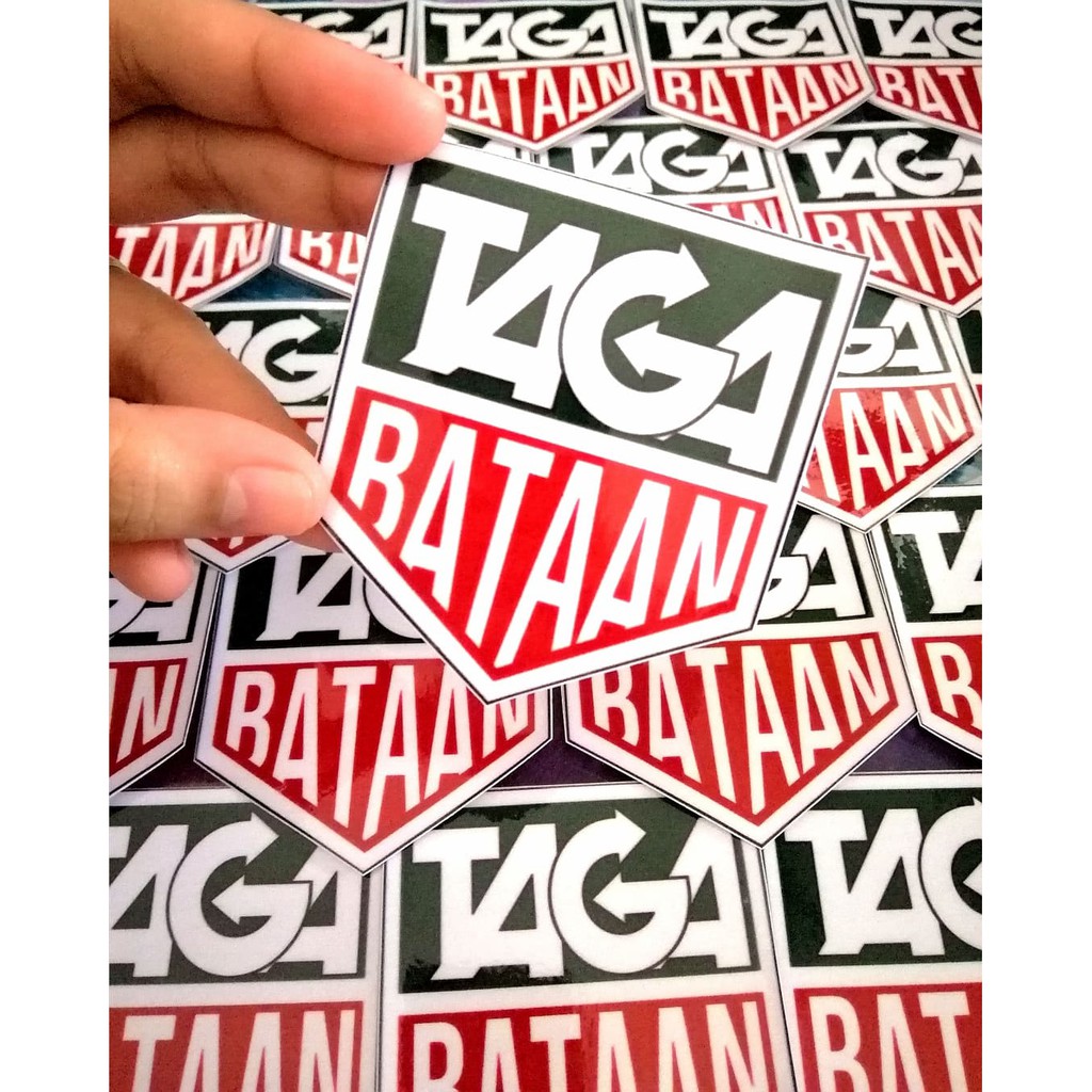 TAGA Bataan Laminated Sticker | Shopee Philippines