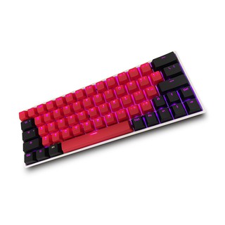 Red and black Keycaps,64 PBT Keys Keycaps Mechanical Keyboard Keycaps ...