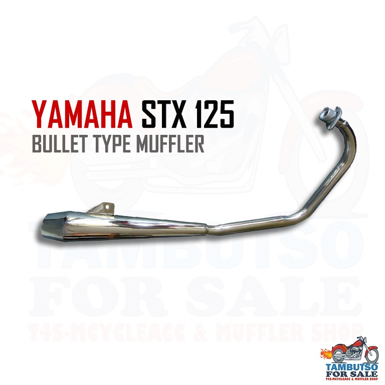 Yamaha STX 125 Bullet Pipe Type Muffler for Yamaha STX 125 Exhaust pipe ...