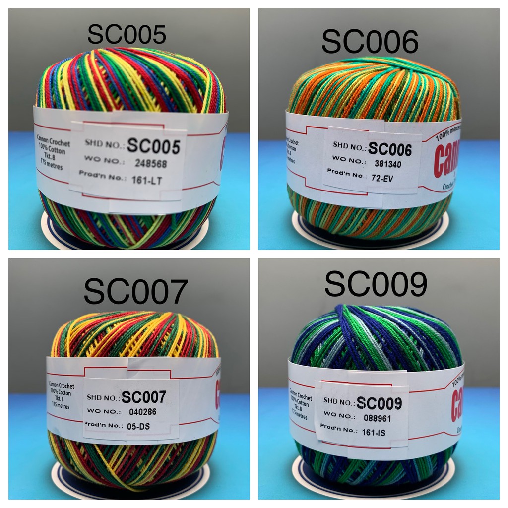 Cannon 100% mercerized cotton crochet thread | Shopee Philippines