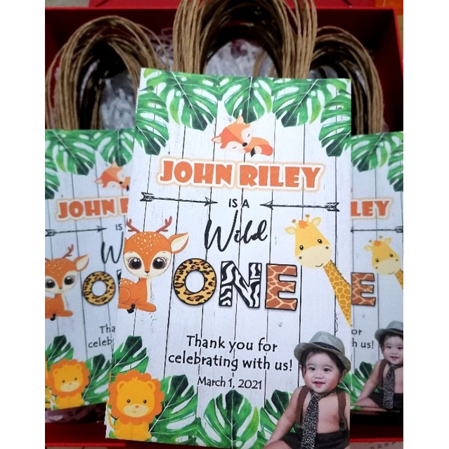 PERSONALIZED JUNGLE SAFARI/ ANIMALS LOOT BAGS | Shopee Philippines PERSONALIZED JUNGLE SAFARI/ ANIMALS LOOT BAGS | Shopee Philippines
