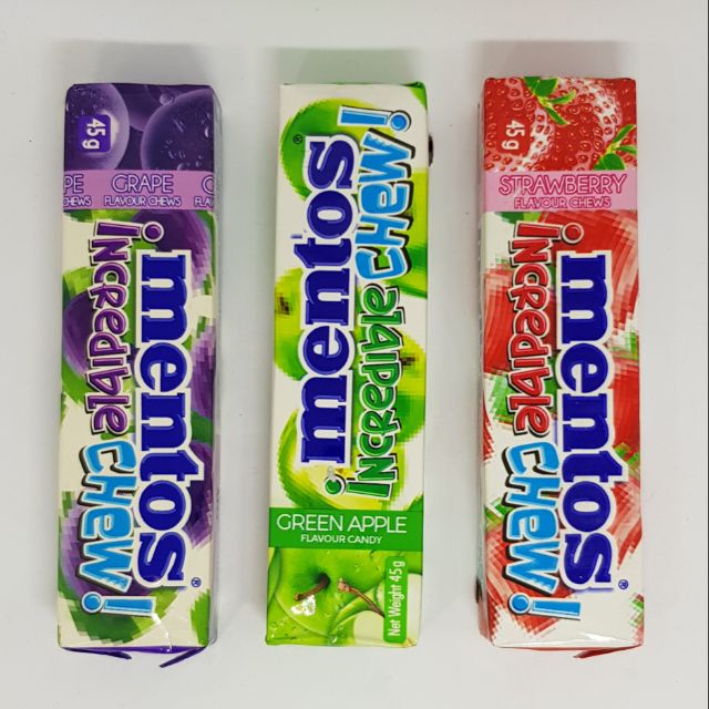 Mentos Incredible Chew 45g | Shopee Philippines