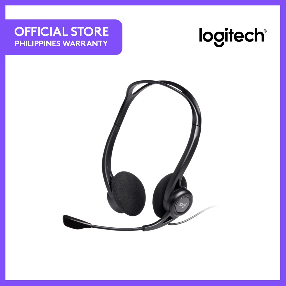 Logitech H370 USB Computer Headset Digital Sound Noise Canceling Mic ...