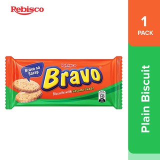 Bravo Plain Biscuits with Sugar and Sesame Seeds 31G X 10Pcs | Shopee ...