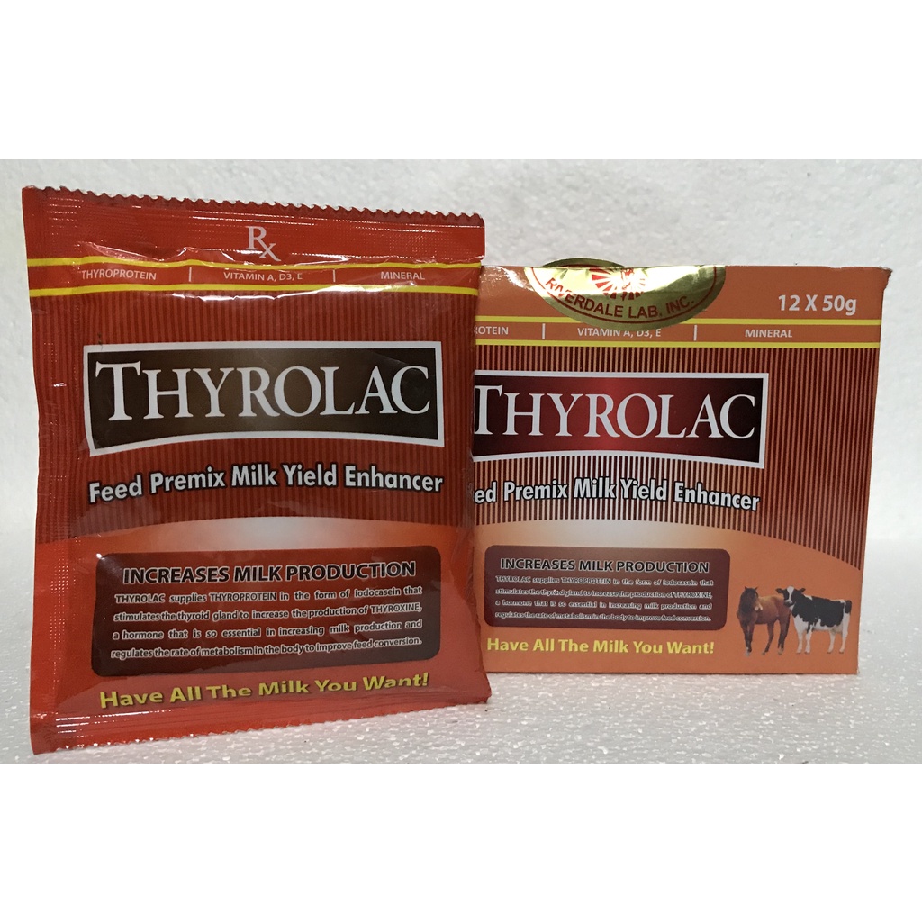 THYROLAC 50G - FEED PREMIX MILK YIELD ENHANCER - INCREASES MILK ...