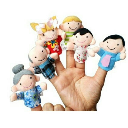 Family / Family Finger Puppet Character Series 1 Set 6 Pcs | Shopee ...