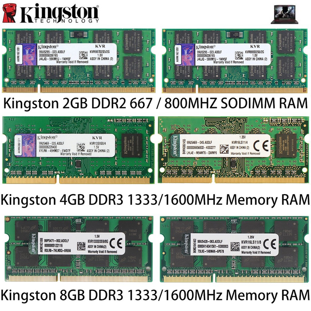 New Kingston 4GB 8GB 16GB PC3-10600S DDR3 DDR4 2133MHZ 2400MHZ 2666MHZ PC3-12800 1333MHz 1600MHZ ...