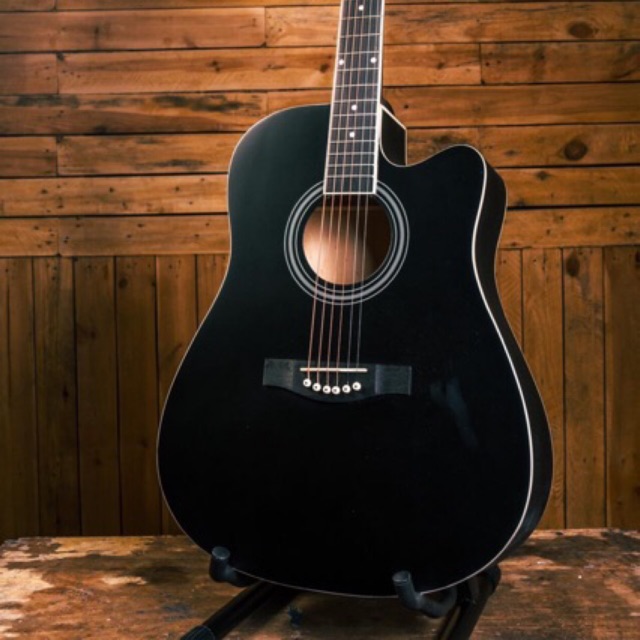 QTE Acoustic Guitar 41’inches Matte with Trussrod | Shopee Philippines