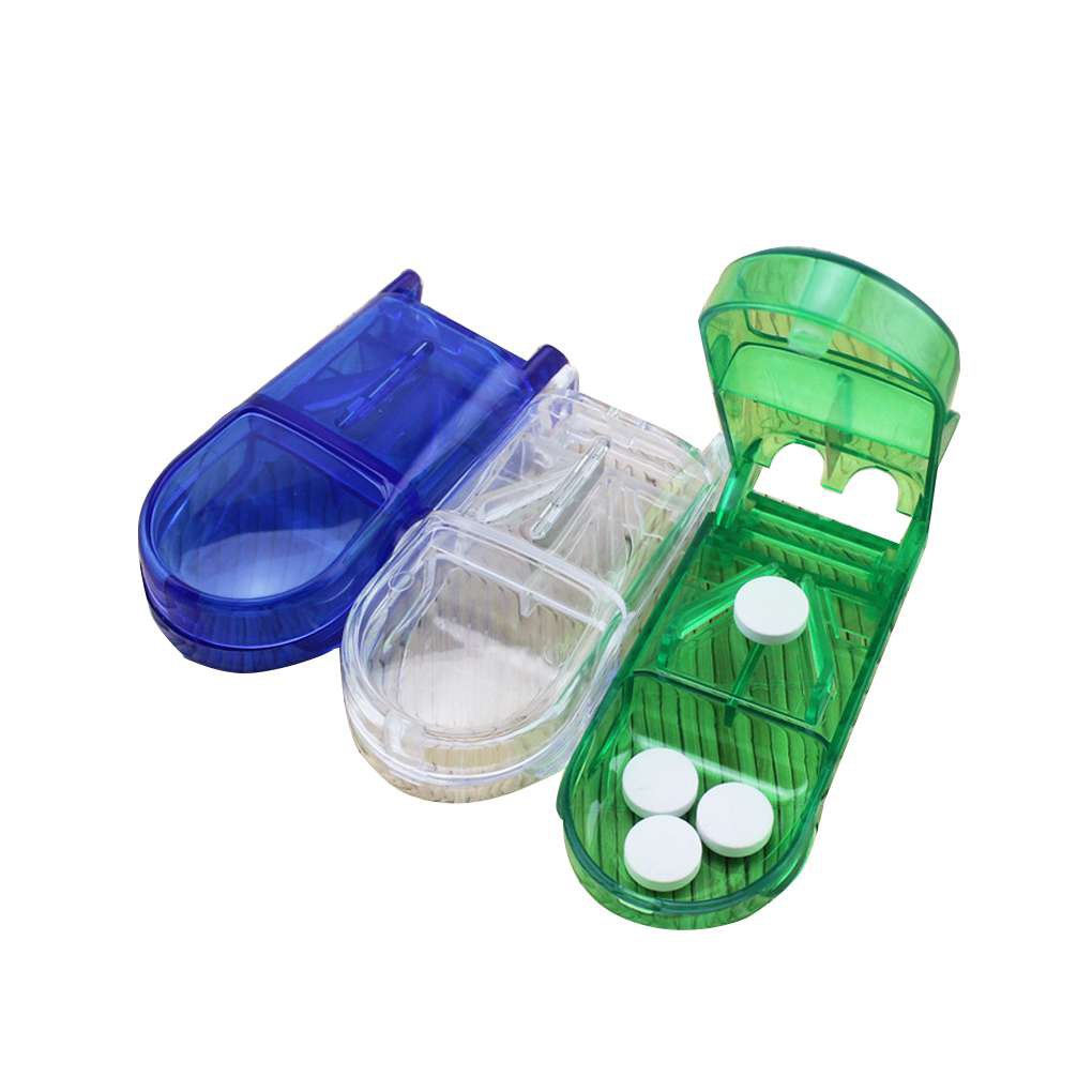 3pcs Set Rectangle Shape Tablets/Pills/Vitamin/Capsule Cutter Splitter ...