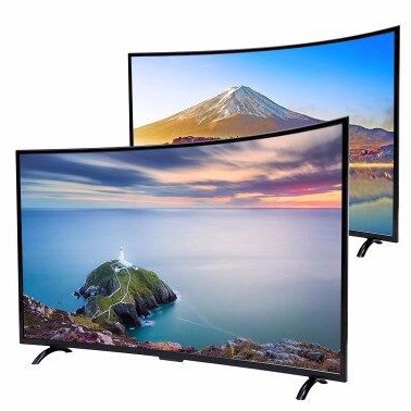60‘’ inch lcd monitor and android smart curved screen TV Dolby DVB-T2 ...