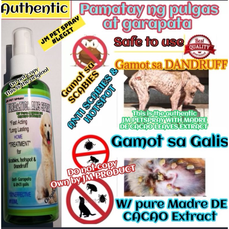Gamot sa Galis ng Aso Pet Spray 100ml (jm petspray) (Green bottle ...