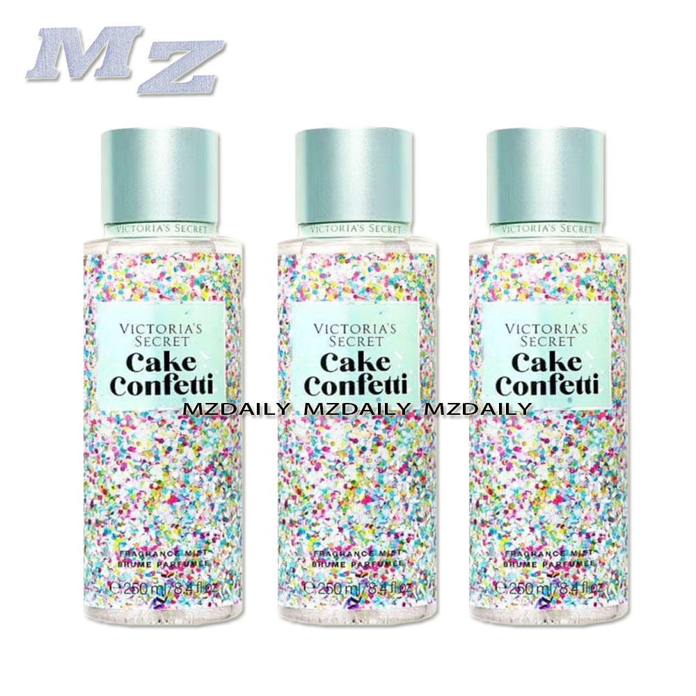 ( SET OF 3 BOTTLE ) Victoria Secret Cake Confetti 250ml | Shopee ...