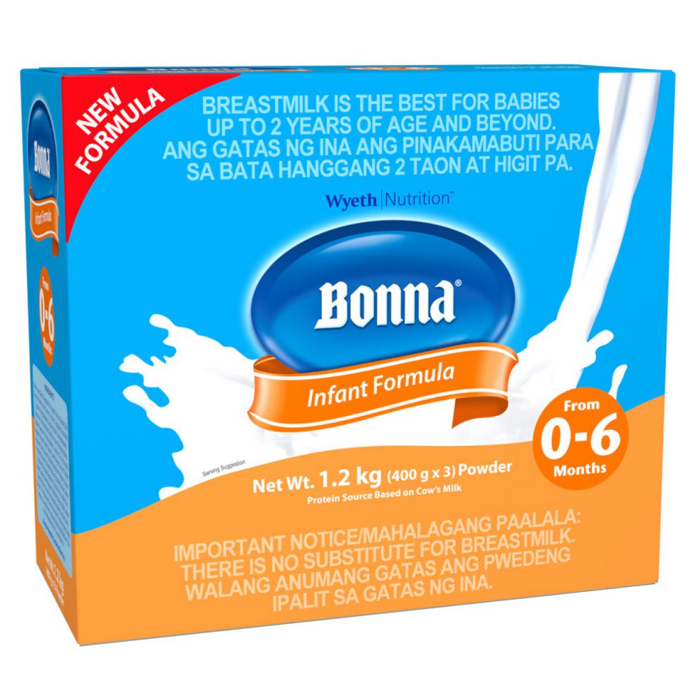 Bonna Stage 1 Infant Formula Plain For 0 To 6 Months, Bag In Box 1.2Kg ...
