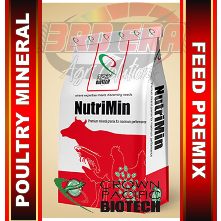 POULTRY MINERAL FEED PREMIX at 25 kilo packaging - NUTRIMIN Crown Pacific 1 Kilo per 1000 kilo ...