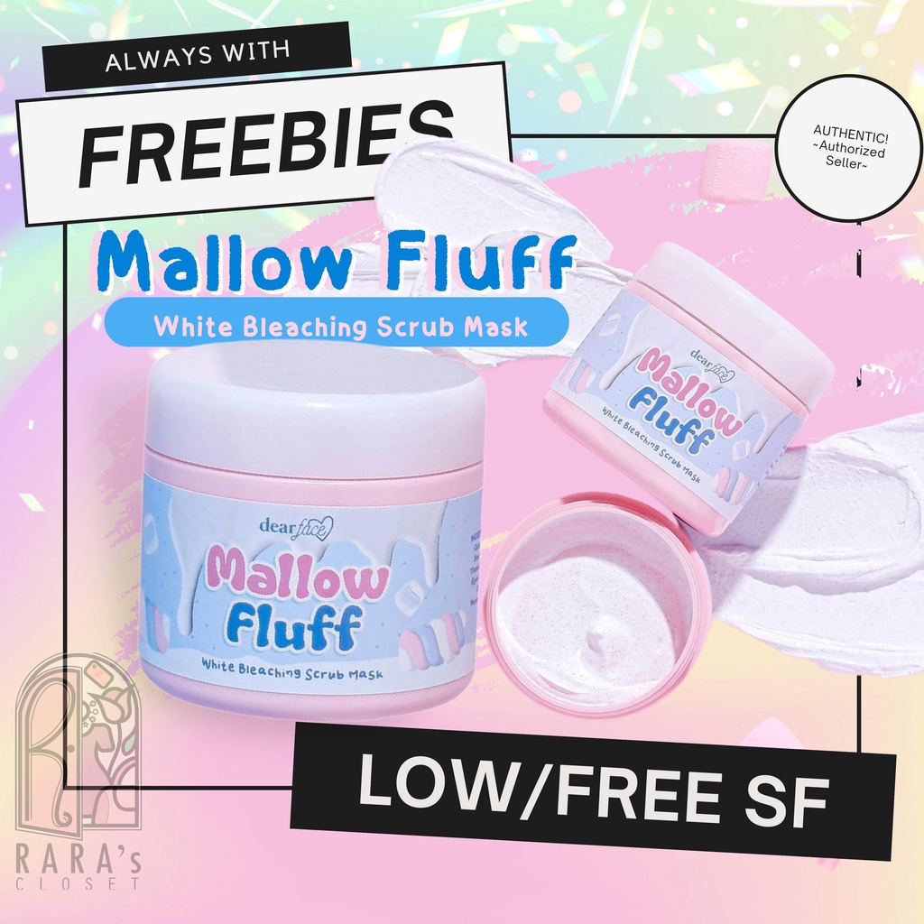 Dear Face Mallow Fluff White Bleaching Scrub Mask | Shopee Philippines