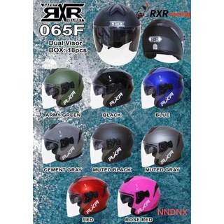 Rxr Half Face Dual Visor 065F For Motorcycle With ICC (BPS) LARGE ONLY | Shopee Philippines