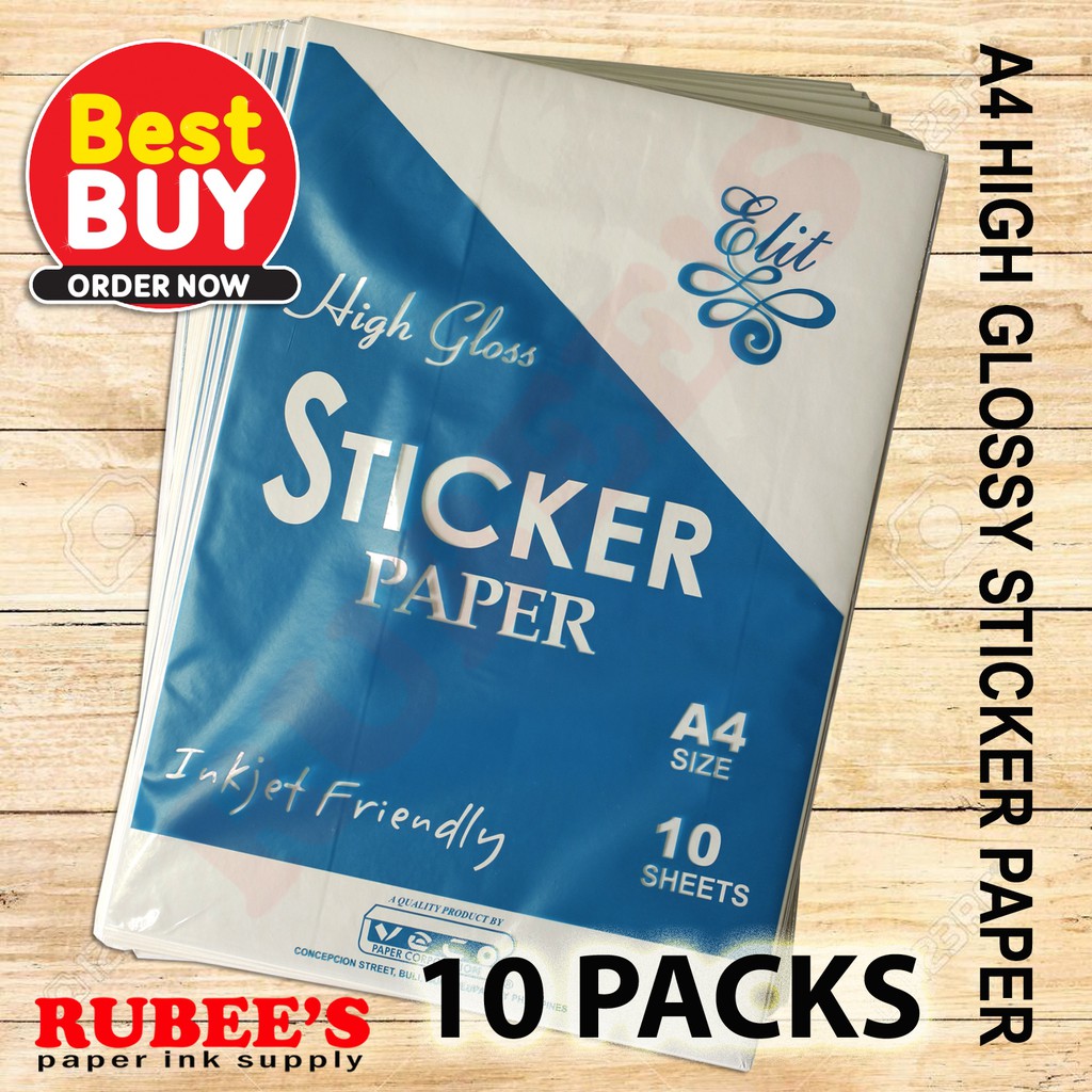 VECO Sticker High Glossy paper 70gsm 10pcks | Shopee Philippines