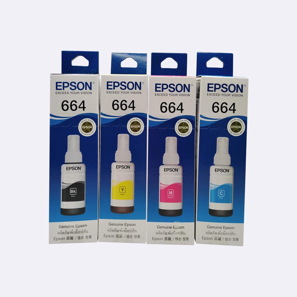 664 EPSON Ink C/M/Y/BK 70ml ORIGINAL INK FOR L120 and L121 (ORIGINAL) | Shopee Philippines