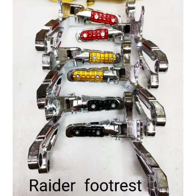 Cod motorcycle Raider 150 footrest rear footrest 1pair stepnut | Shopee ...