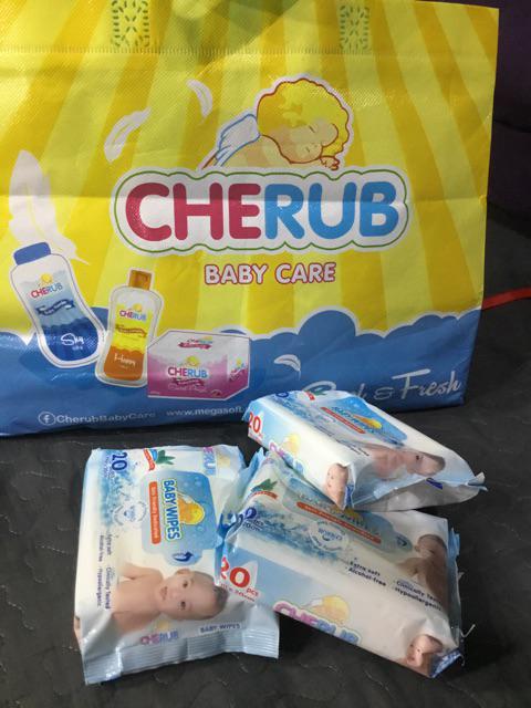 Cherub Baby Wipes 20's | Shopee Philippines