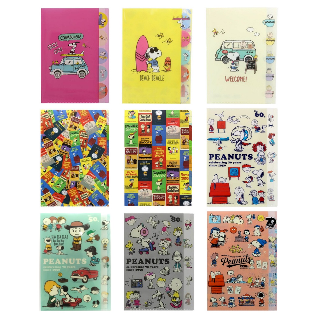 Snoopy Sanrio Disney 5 Pocket A4 Folder | Shopee Philippines