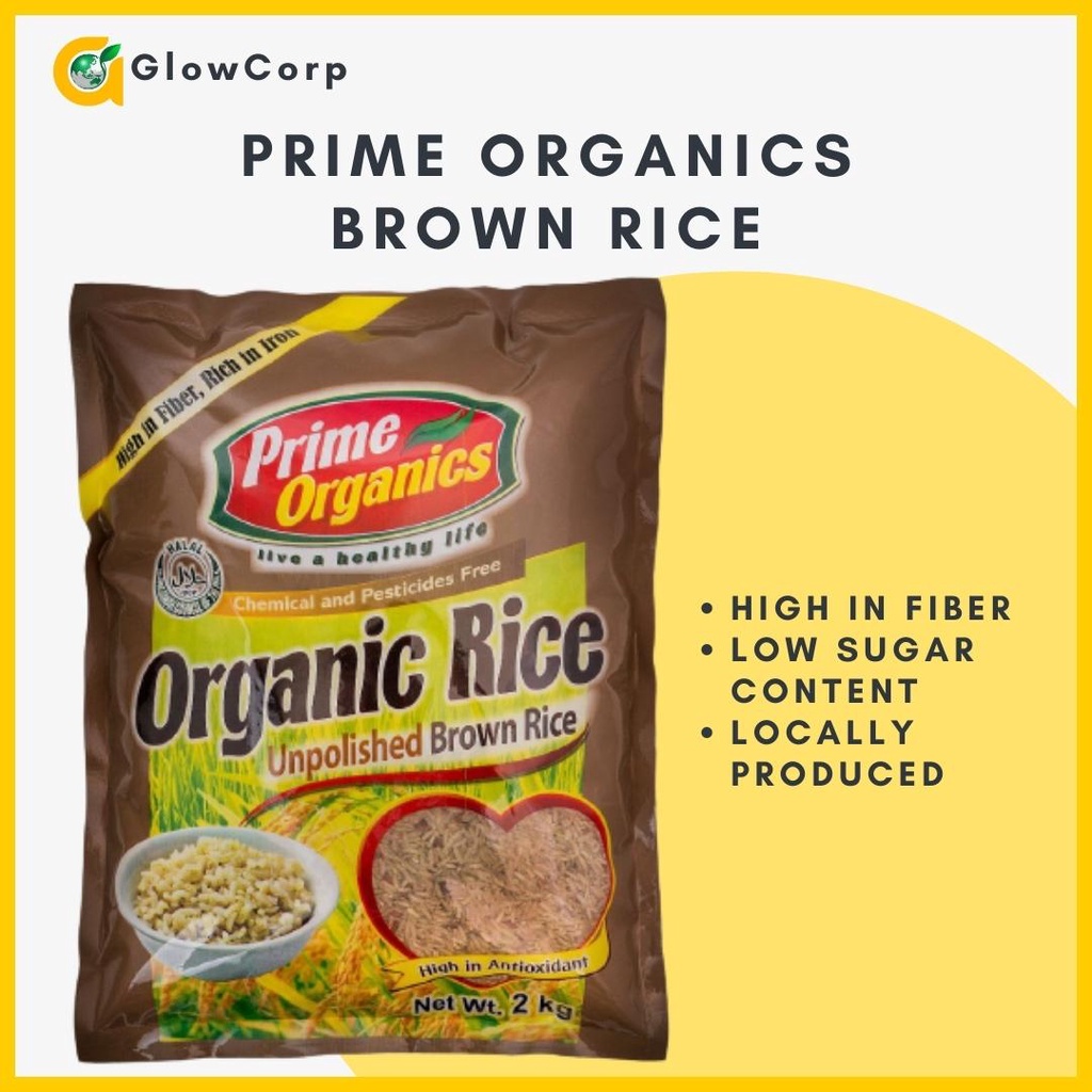 Prime Organics Brown Rice 2 KG | Shopee Philippines