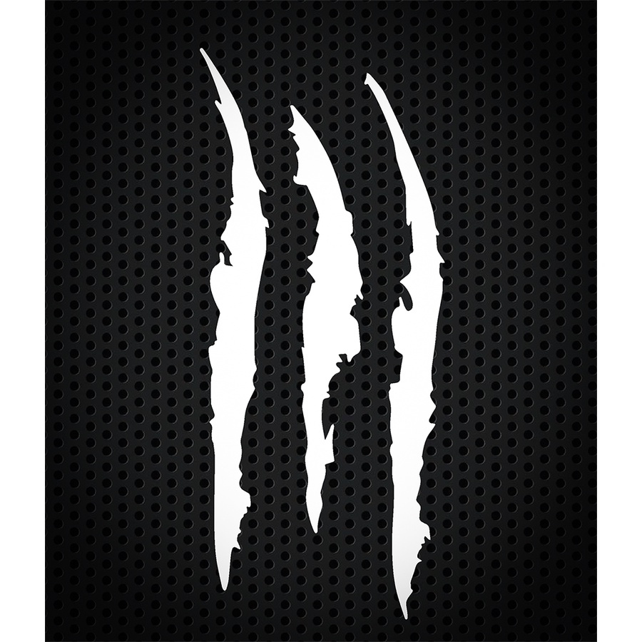 Monster scratch cutout vinyl sticker for motorcycles and cars | Shopee ...