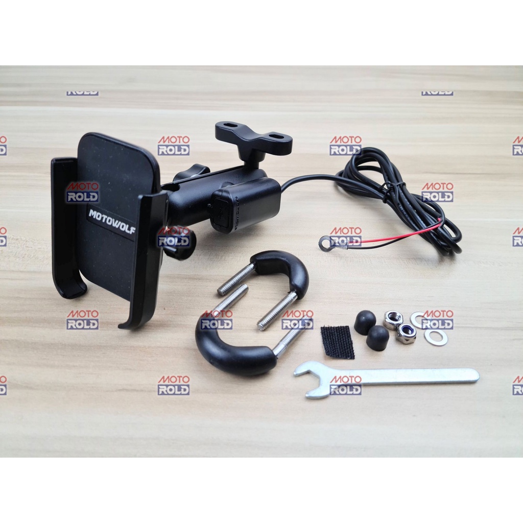 MOTOROLD Motowolf Cellphone/Mobile Phone Holder With USB Charger ...