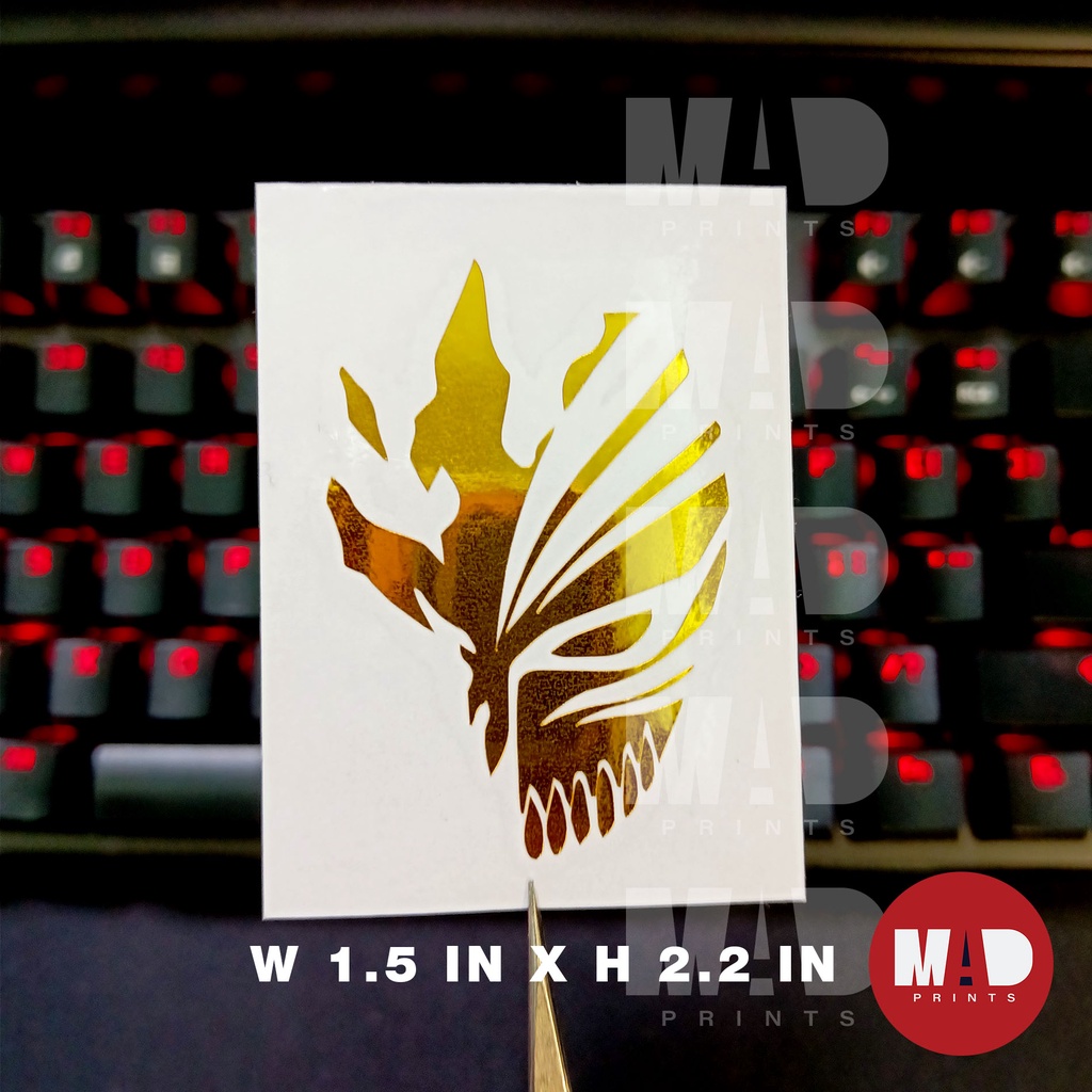 Bleach - Ichigo Kurosaki - Hollow Mask Decal Sticker | Shopee Philippines