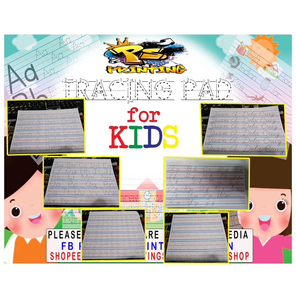 Tracing pad for kids and toddlers( Alphabets, Numbers, Shapes, Name ...