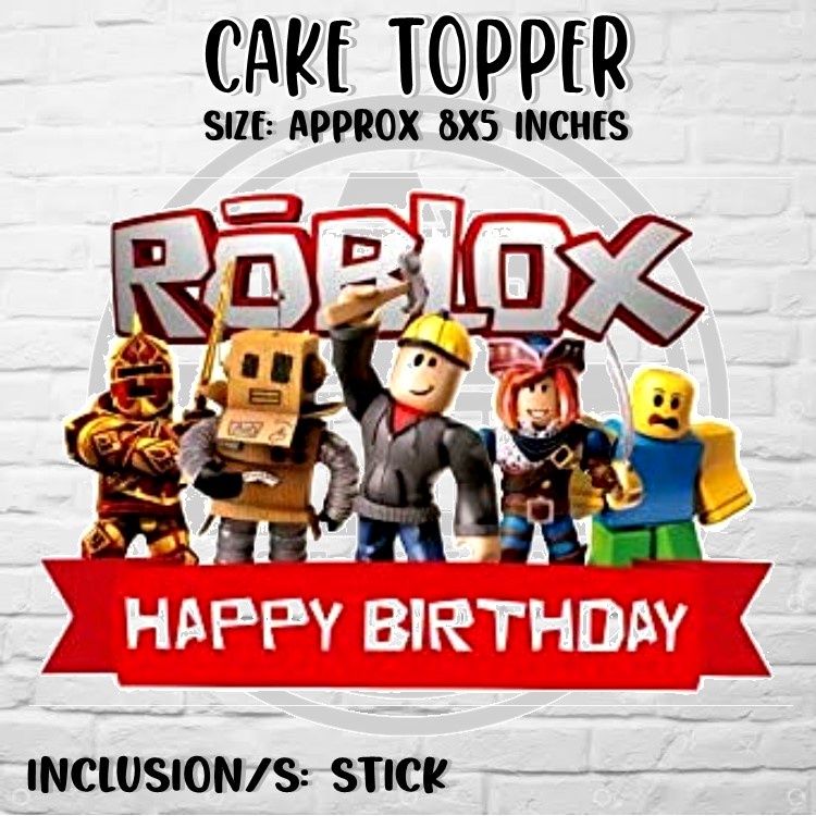 Roblox theme cake topper | Shopee Philippines