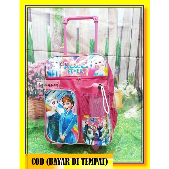 Frozen Paud Kindergarten School Trolley Bag Girls And Elementary School ...