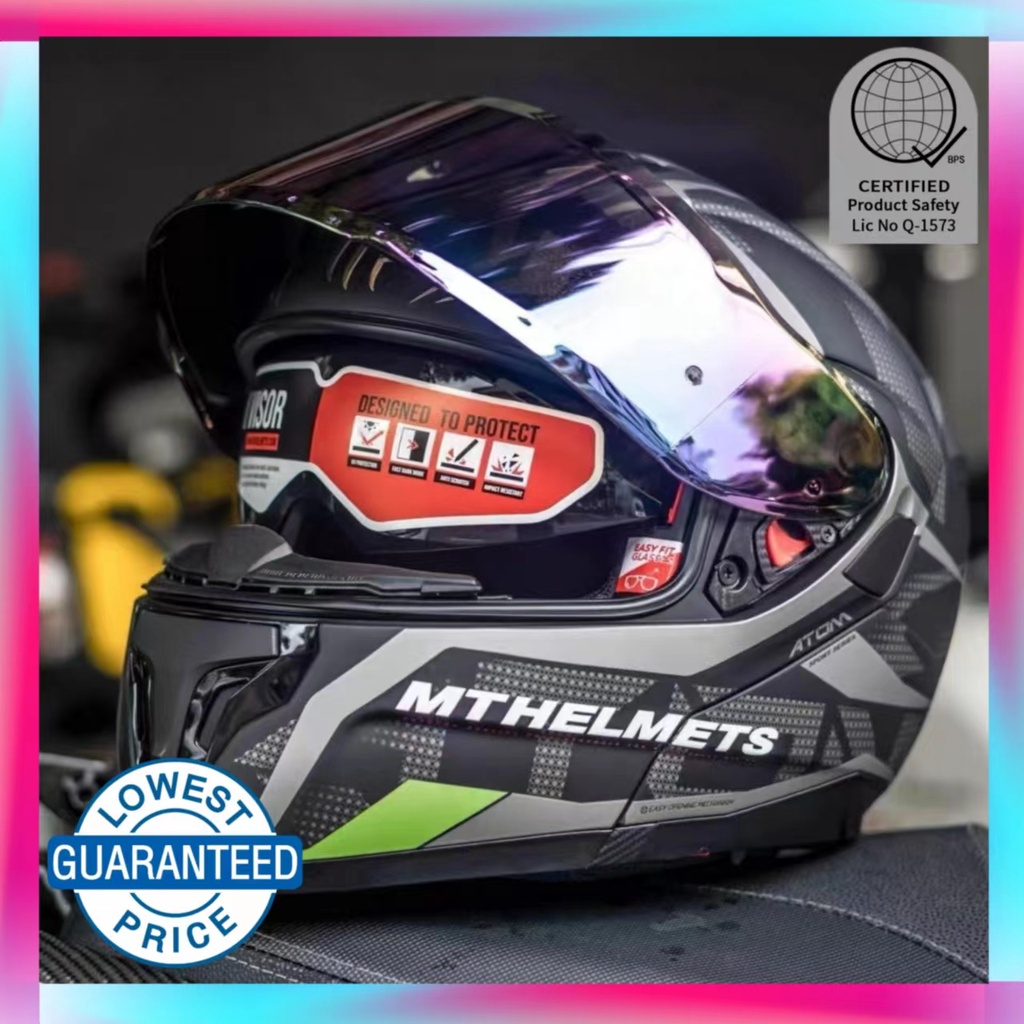 Modular Helmet Dual Lens Flip Up Racing Helmet Unisex Standard ...