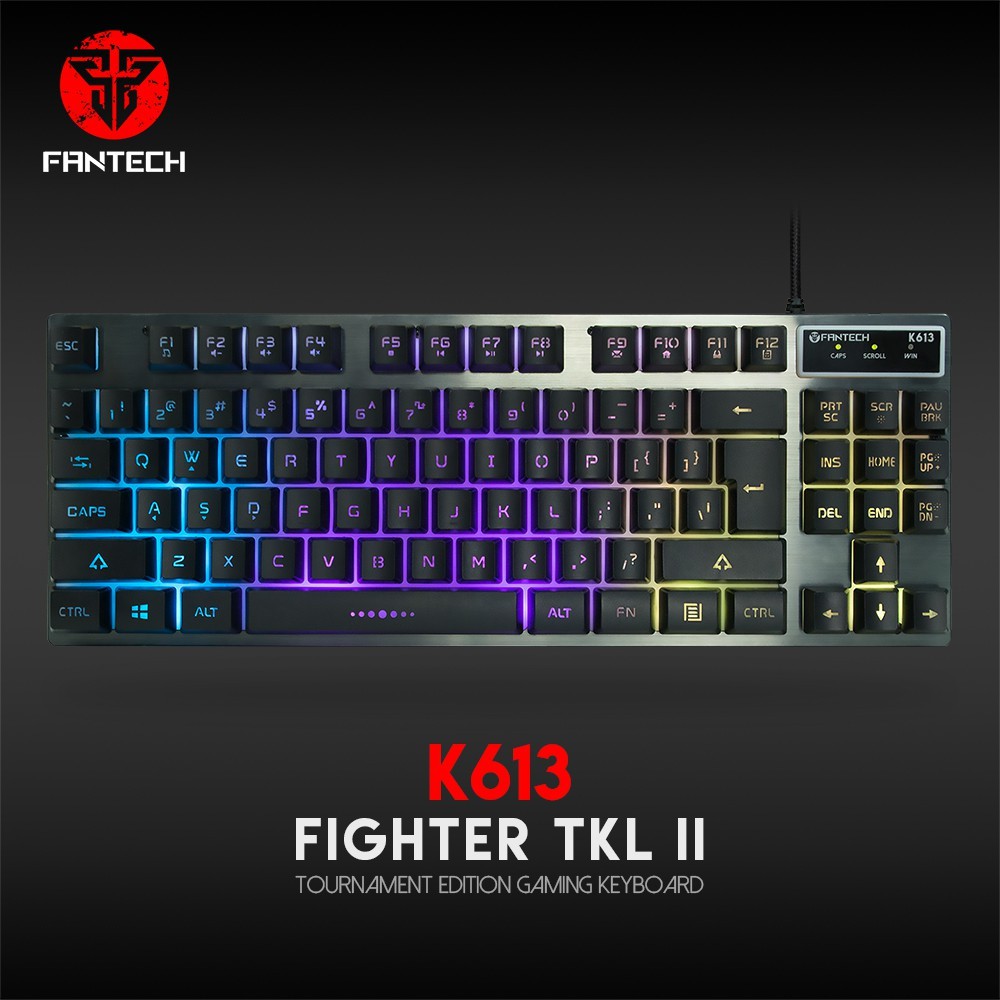 Fantech K613 K613L Fighter TKL-II Tournament Edition Gaming Keyboard ...