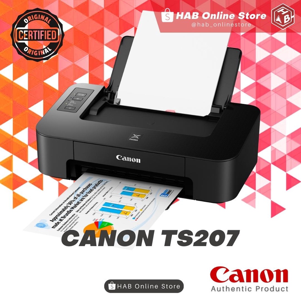 Canon Pixma TS207 Single Function Printer w/ Original Cartridge | Shopee Philippines