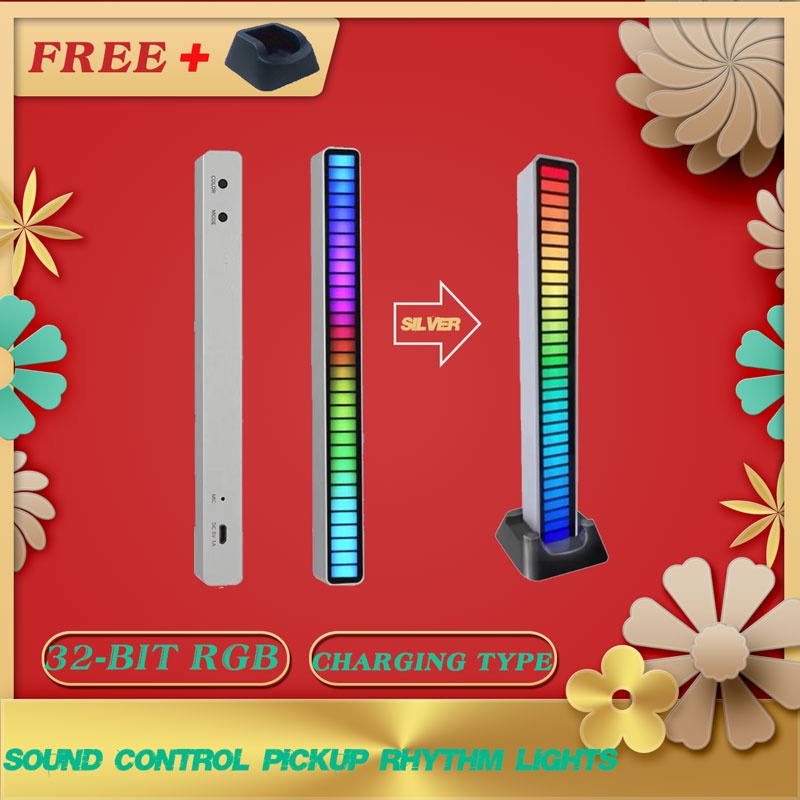 Sound Control Creative LED Strip Sound Control Rhythm Light Bar RGB ...