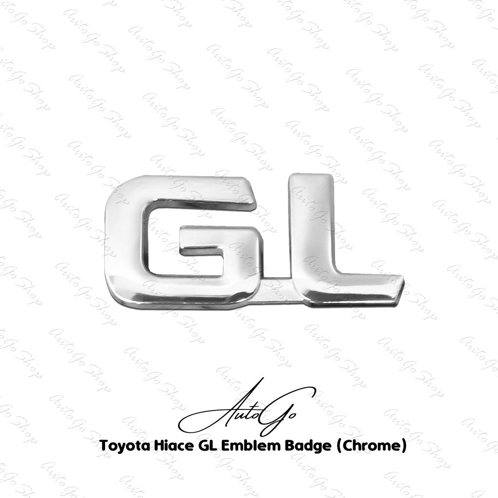 Toyota Hiace GL Emblem Badge (Chrome) | Shopee Philippines