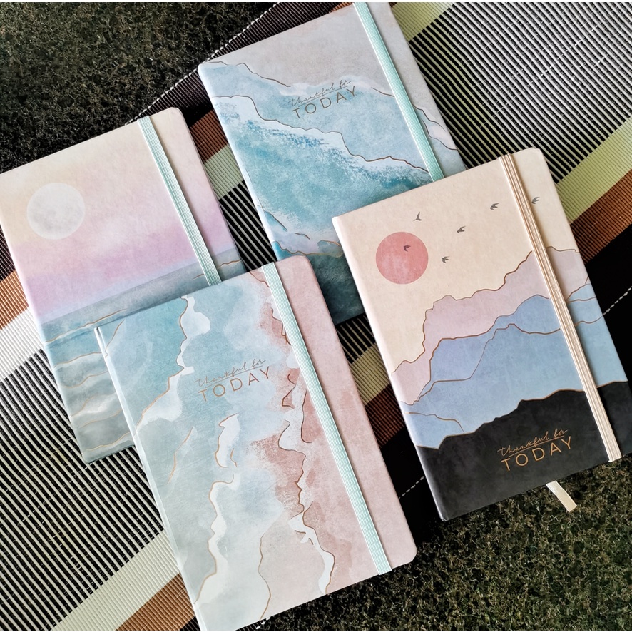 [BG-A5-5895] BEACH OCEAN PASTEL HARDBOUND NOTEBOOK JOURNAL | Shopee ...