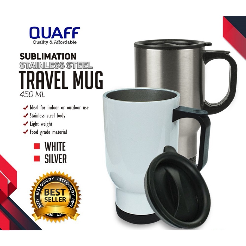 QUAFF Sublimation Stainless Steel Travel Mug 450ml Sublimation/ Cars ...