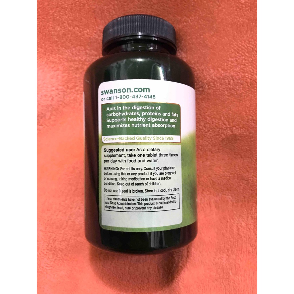 ☑☂swanson Digestive Enzymes 180 Tablets For Digestive Health Shopee Philippines 
