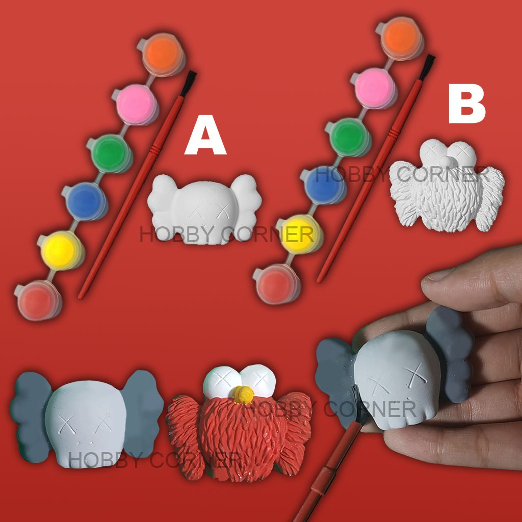 Kaws bear bricks figures cute kids gifts DIY paint art activity cartoon ...