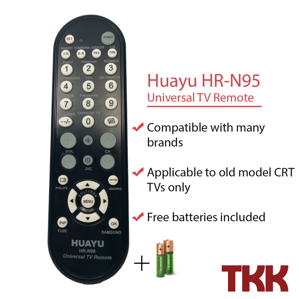 Huayu HR-N98 Universal TV Remote Control For Majority Brands | Shopee ...