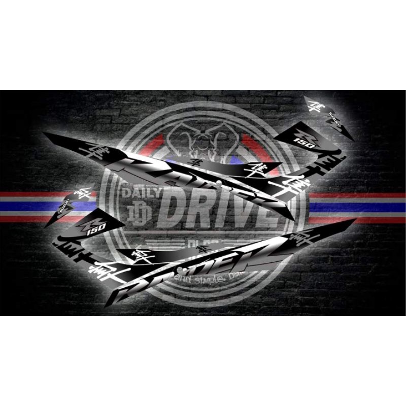 Suzuki Raider 150 Carb/Reborn Stock Decal Sticker (Hayabusa Design ...