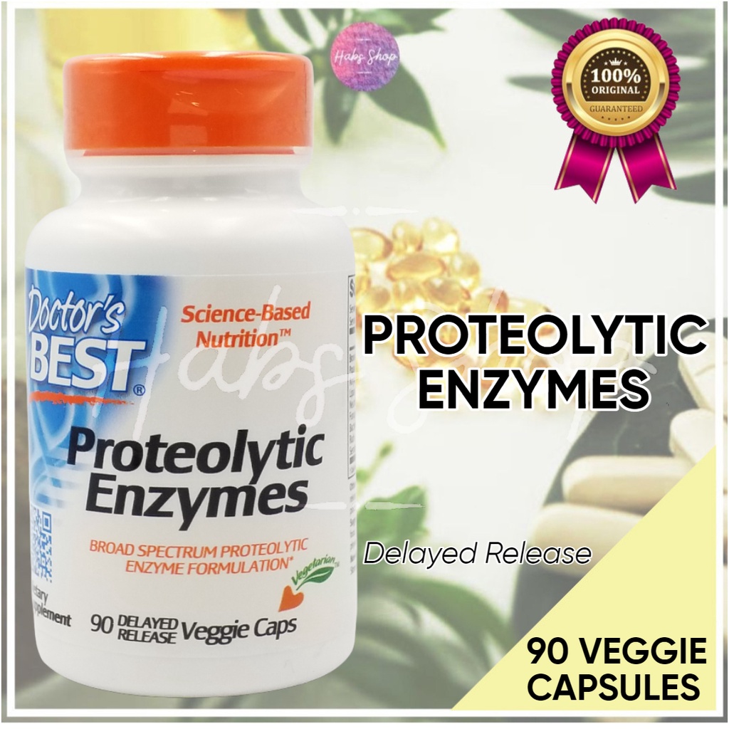 Doctors Best Proteolytic Enzymes 90 Delayed Release Veggie Caps ...