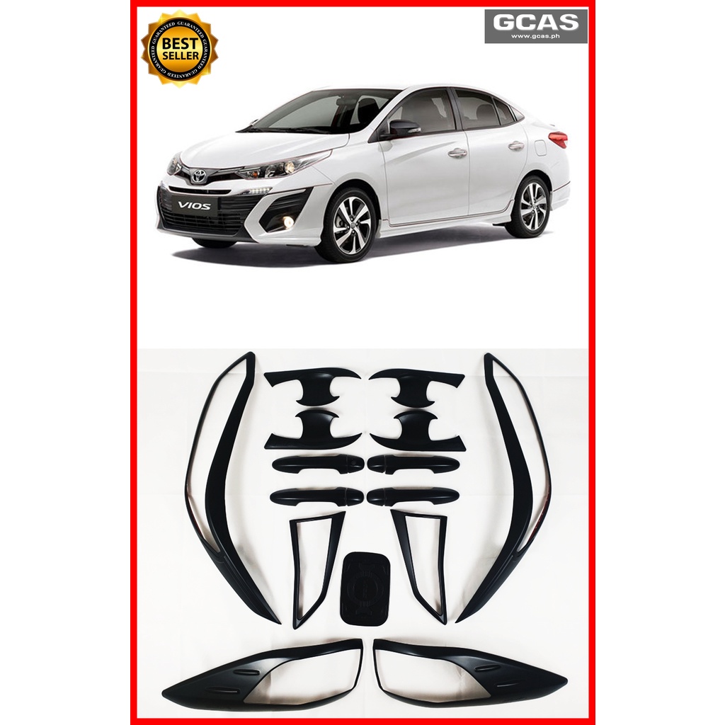 2019 2020 2021 2022 Toyota Vios Combo Set - Matte Black | Shopee ...
