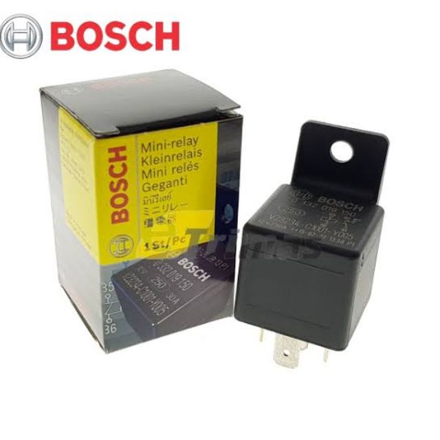 Bosch Auto Mini Relay 12V 30A 5 Pin Heavy duty Car Horn Relay | Shopee ...