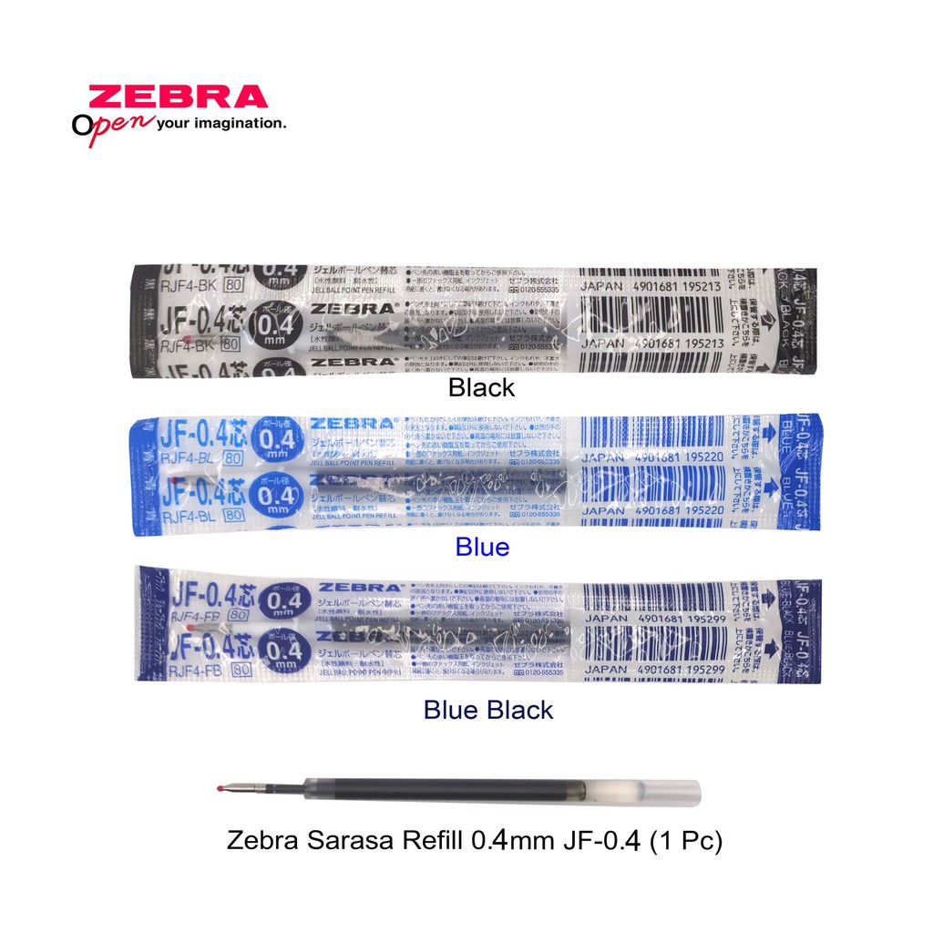 Zebra Sarasa REFILL JF-0.4 (1 Pc) | Shopee Philippines