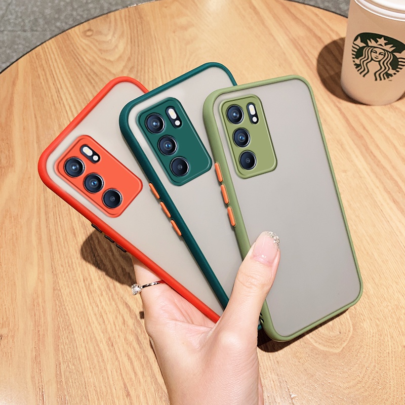 Camera Protection Matte Shockproof Phone Case For OPPO Reno 6 5 5G 3 ...
